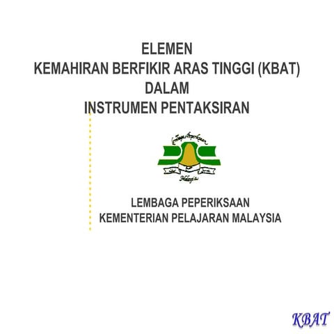 Kbat | PDF