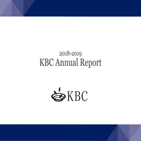 KBC2018 Annual Report | PDF
