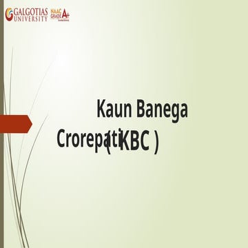 KBC ( Kaun Banega Crorepati ) Java Project.pptx