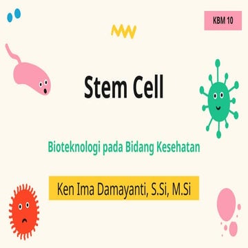 penjelasan, pengertian, contoh stem cell | PPTX