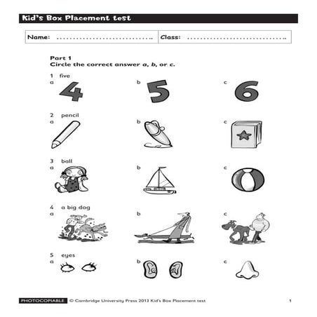 Kb placement test | PDF