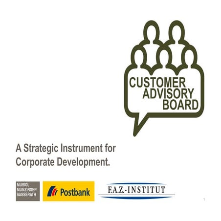 Study "Customer Advisory Boards" | PDF
