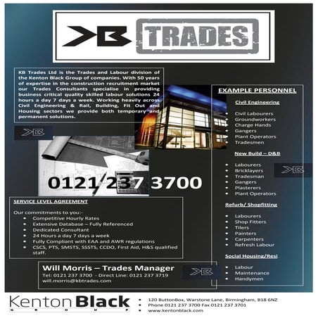 Kb Trades Flyer | PDF