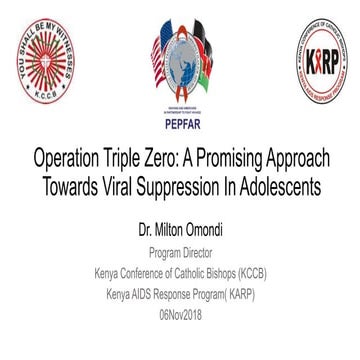 Impact of Operation Triple Zero in adolescents' HIV management at St ...