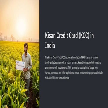 Kisan Credit Card (KCC) in India: Empowering Farmers with Easy Credit ...
