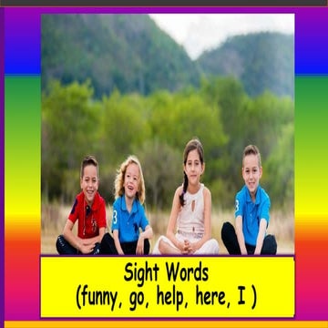 ESL Lesson: Sight Words | PPTX