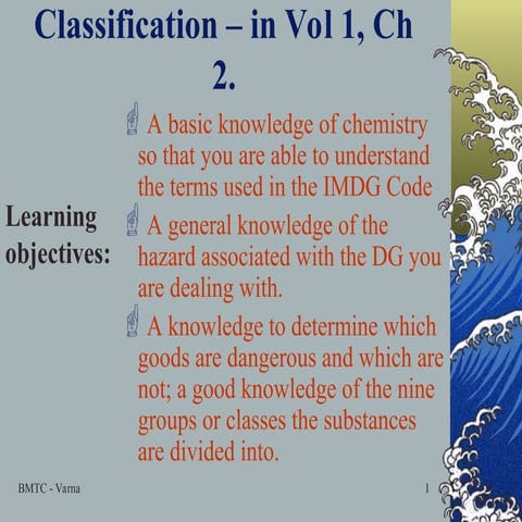 DG Clasiffication HAZMAT Dangerous Goods | PPT