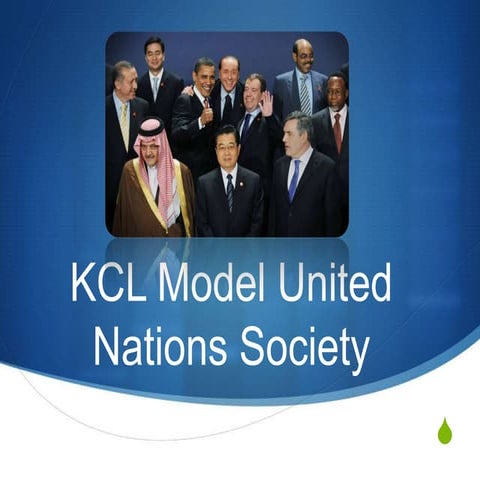 KCL MUN Introduction to Resolution Writing (18/10/2011) | PPTX