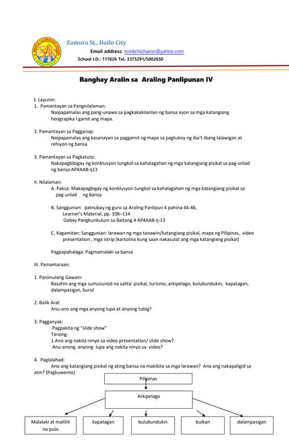 WEEKLY LEARNING PLAN FOE YEAR. 2024-2025 | DOCX