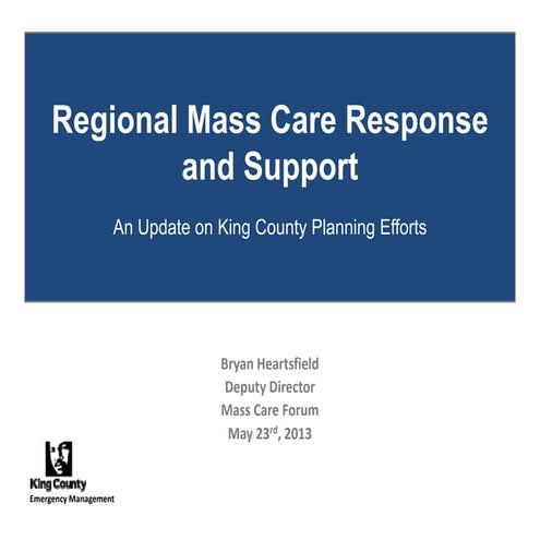 Regional Mass Care Response and Support Presentation | PPT