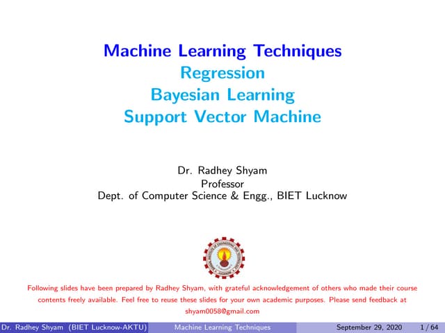 Regression Bayesian Learning And Support Vector Machine Pdf 7378