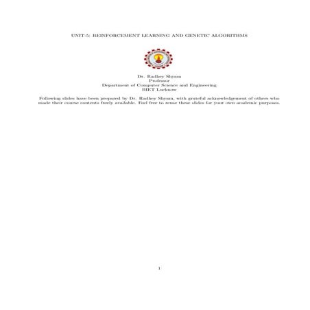 KCS-055 U5.pdf | Artificial Intelligence | Technology & Computing