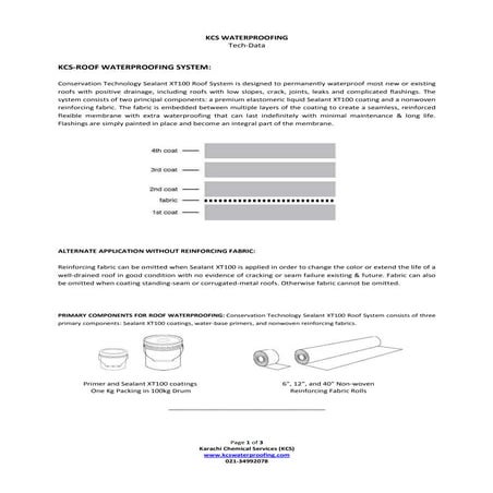Roof Waterproofing Karachi | PDF