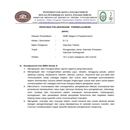 rpp gambar teknik | DOCX