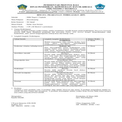 RPP 1 HALAMAN KELAS XI | PDF