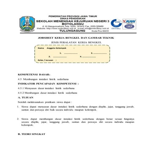 Struktur kurikulum teknik elektronika | DOCX