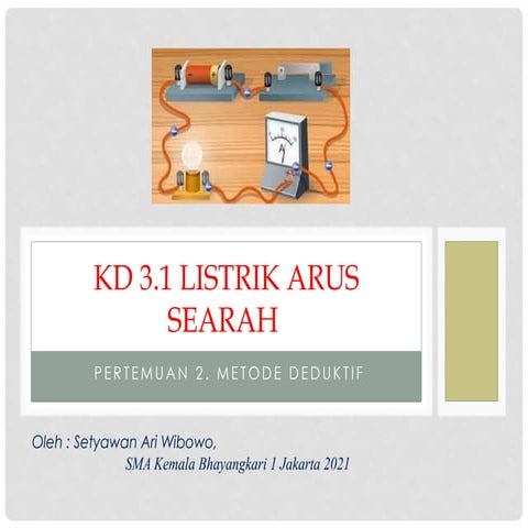 KD 3.1 Listrik arus searah materi pertemuan 3 | PPTX
