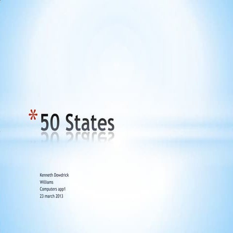 50 states | PPTX