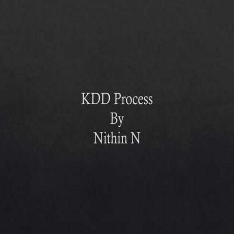 Kddprocess 1 Pptx Data Mining Seminar Kdd Process Pptx Databases Computer Software And