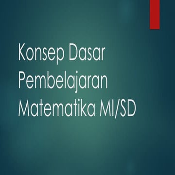 konsep dasar pembelajaran matematika.pptx