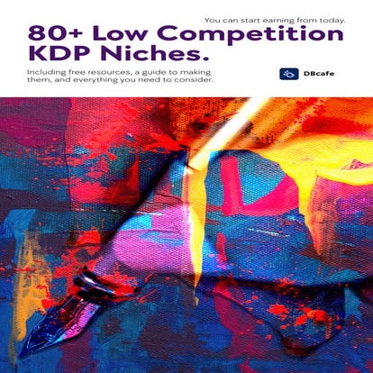 80+ Low Competition KDP Niches | PDF