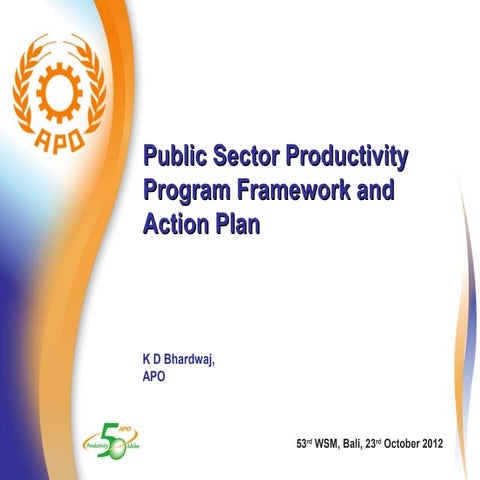 Kd present public sector productivity | PPT