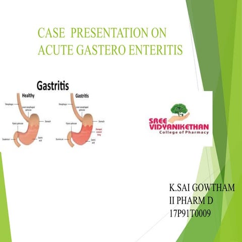 Acute gastroenteritis | PPTX