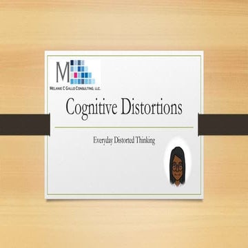 Cognitive Distortions (Errors in Thinking) | PPTX