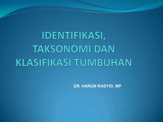 Botani Morfologi Tumbuahan (pendahuluan) | PPT