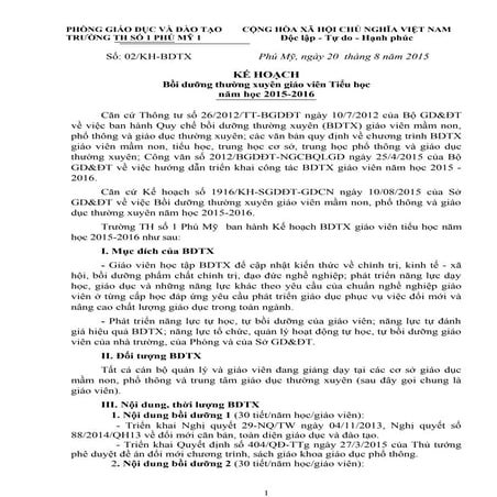 Ke hoach-bdtx-2015-2016 | DOC