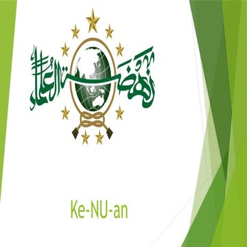 pengetahuan pengetahuan dasar tentang nahdhatul ulama | PPTX