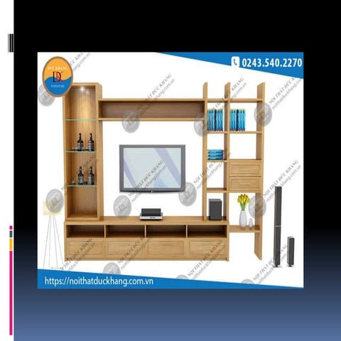 Kệ tivi - Kệ trang trí nội thất Đức Khang | PPT