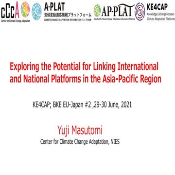 Exploring the Potential for Linking International and National ...