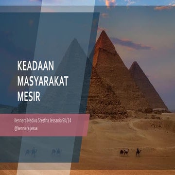 PPT kondisi masyarakat mesir | PPTX