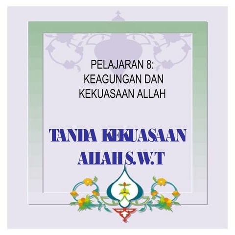 Keagungan allah | PPT