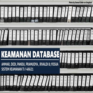 KEAMANAN DATABASE | PDF