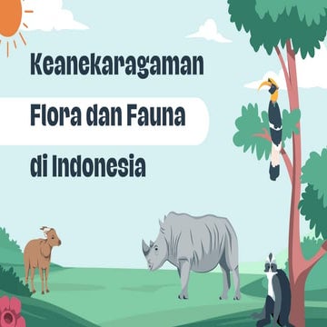 Keanekaragaman Flora dan Fauna di Indonesia Presentasi Pendidikan Hijau Ilustrasi.pdf