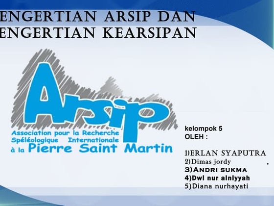 Penyusunan daftar arsip | PPTX