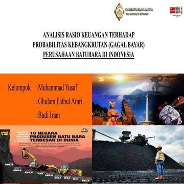 Kebangkrutan sektor batu bara | PPTX