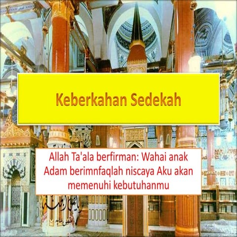 Keberkahan sedekah | PPTX