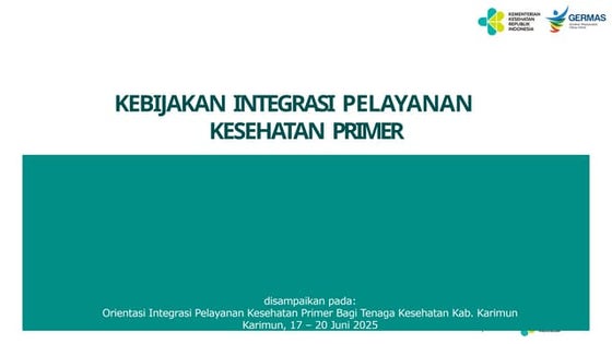 Petunjuk Teknis Integrasi Pelayanan Kesehatan Primer.ppt