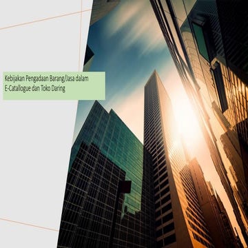 Kebijakan Pengadaan Barang Jasa Pada E Purchasing Pdf