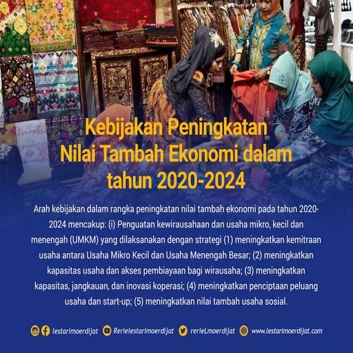 Kebijakan Peningkatan Nilai Tambah Ekonomi dalam tahun 2020-2024 | PDF