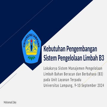 Kebutuhan Pengembangan Sistem Pengelolaan LB3.pptx