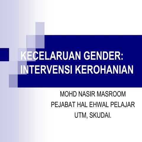Kecelaruan gender dari perspektif islam | PPTX
