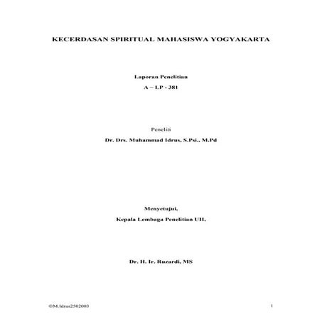 Kecerdasan spiritual | PDF