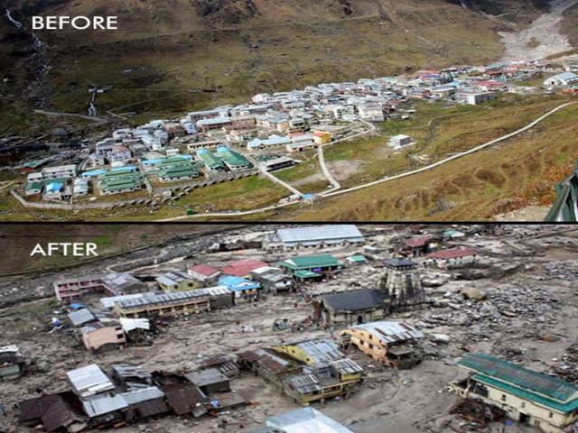 Uttarakhand Flood Before And After