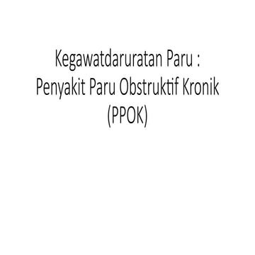 UPDATE GOLD 2024 tentang Penanganan PPOK | PPTX