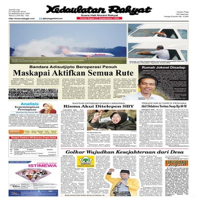 Kedaulatan Rakyat 21 Februari 2014 | PDF
