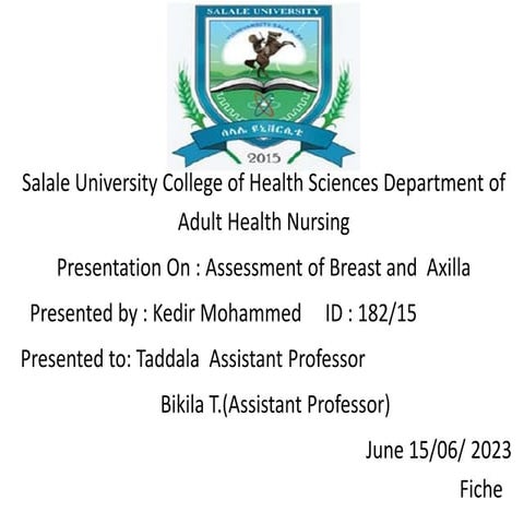 Kedir Breast and Axiila .pptx